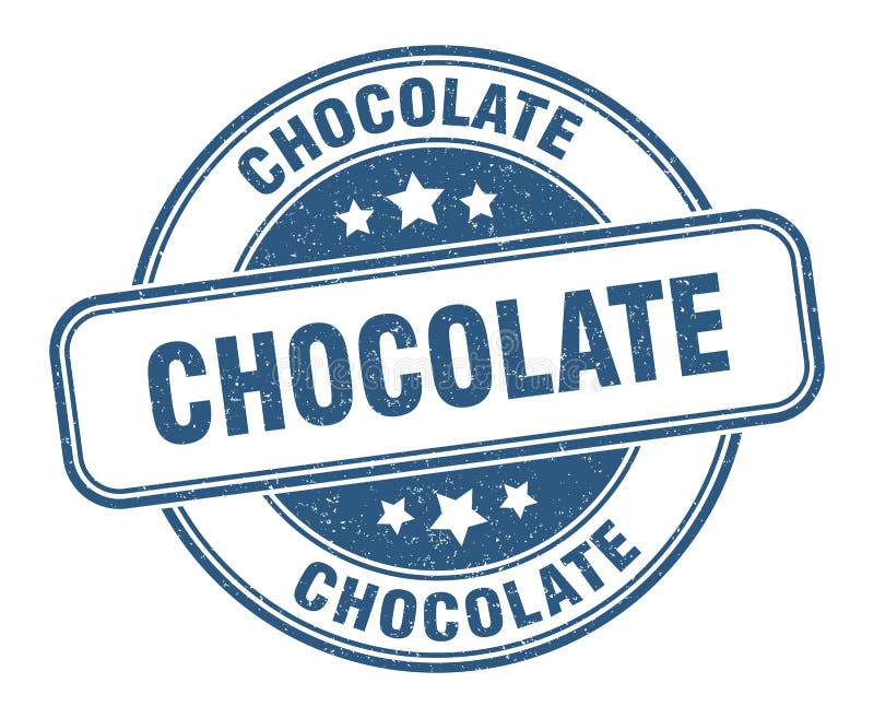 Chocolate Stamp. Chocolate Round Grunge Sign Stock Vector ...