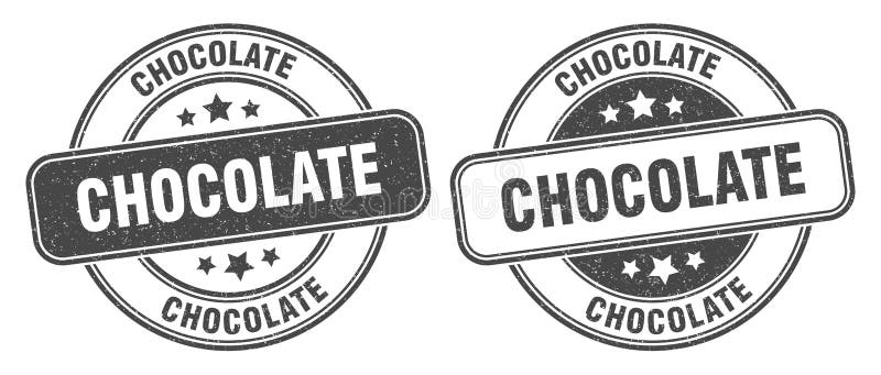 Chocolate Stamp. Chocolate Label. Round Grunge Sign Stock Vector ...