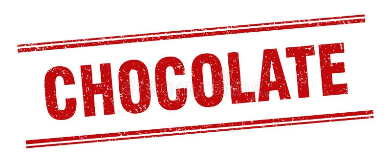 Chocolate Stamp. Chocolate Square Grunge Sign Stock Vector ...