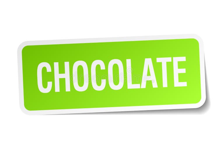 Chocolate sticker stock vector. Illustration of vector - 120413126