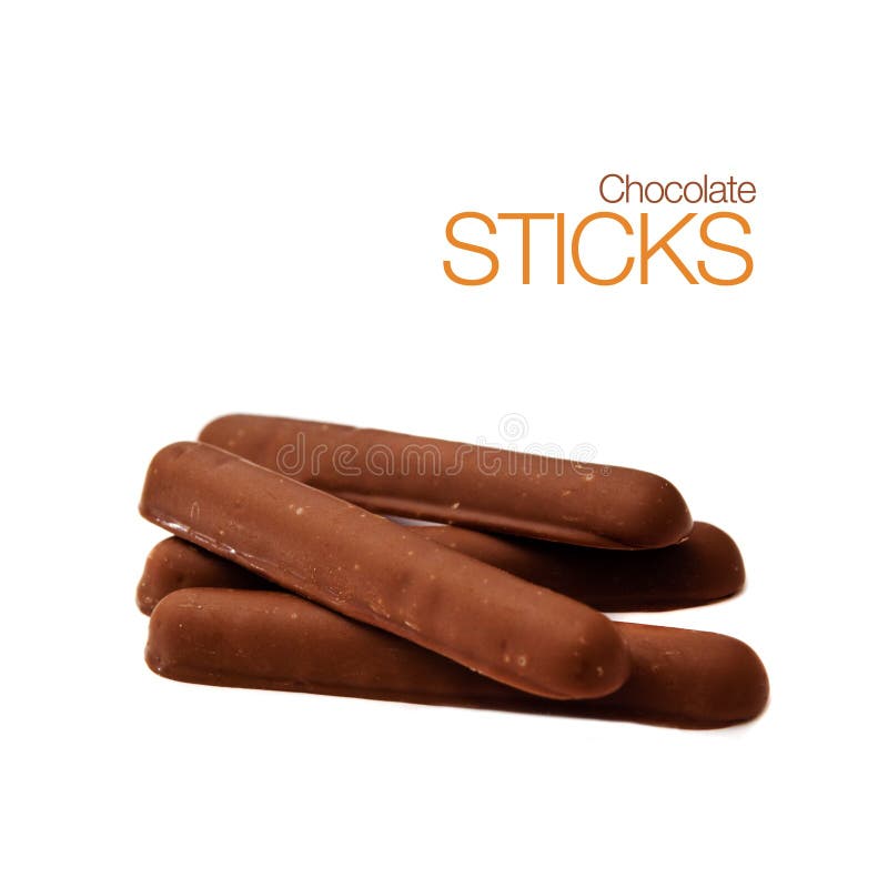 Two chocolate sticks stock image. Image of cocoa, pastry - 13500637