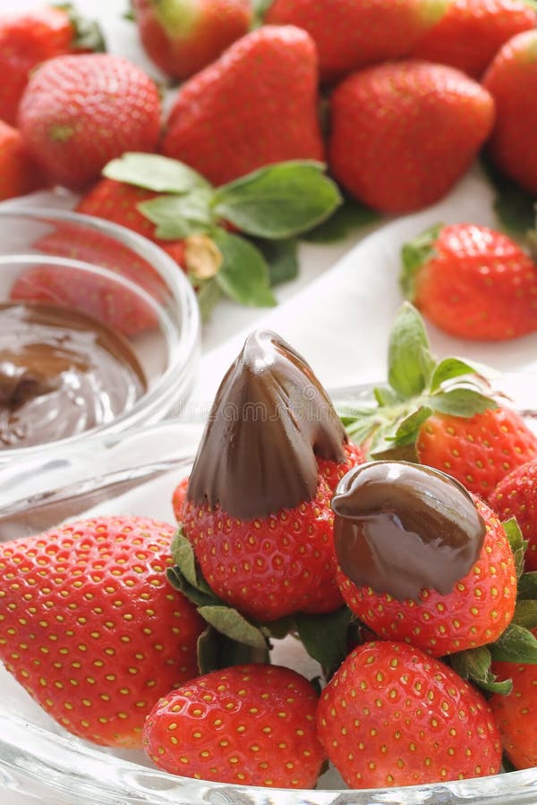Chocolate strawberries stock image. Image of seasonal - 1844375