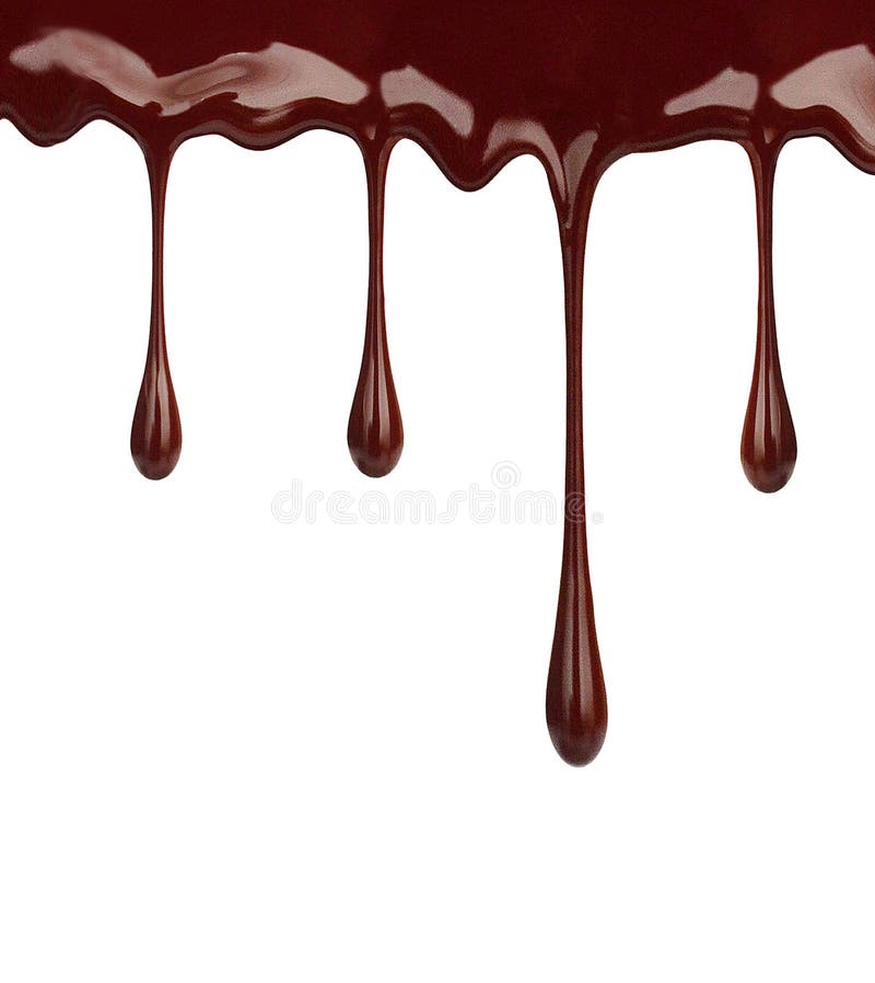Melted chocolate dripping stock photo. Image of cookies - 111826146