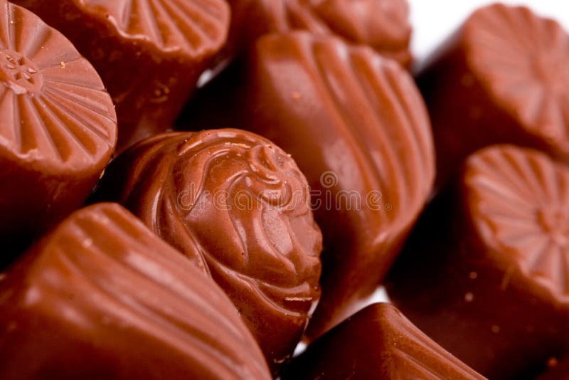 Chocolate sweets stock image. Image of gourmet, white - 12862231