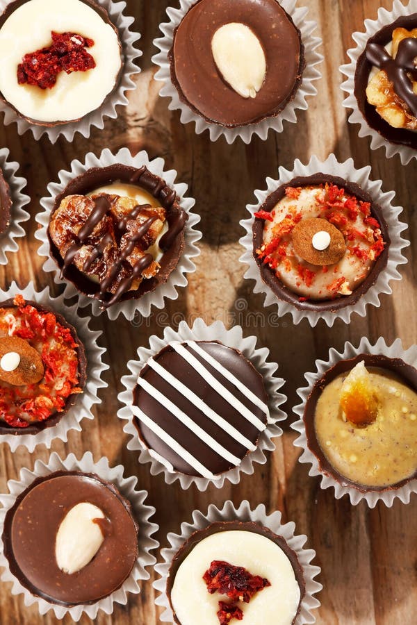 Chocolate sweets stock photo. Image of celebration, center - 18598420
