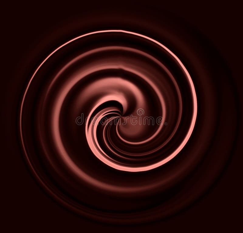 Chocolate swirl stock illustration. Illustration of river - 4281924