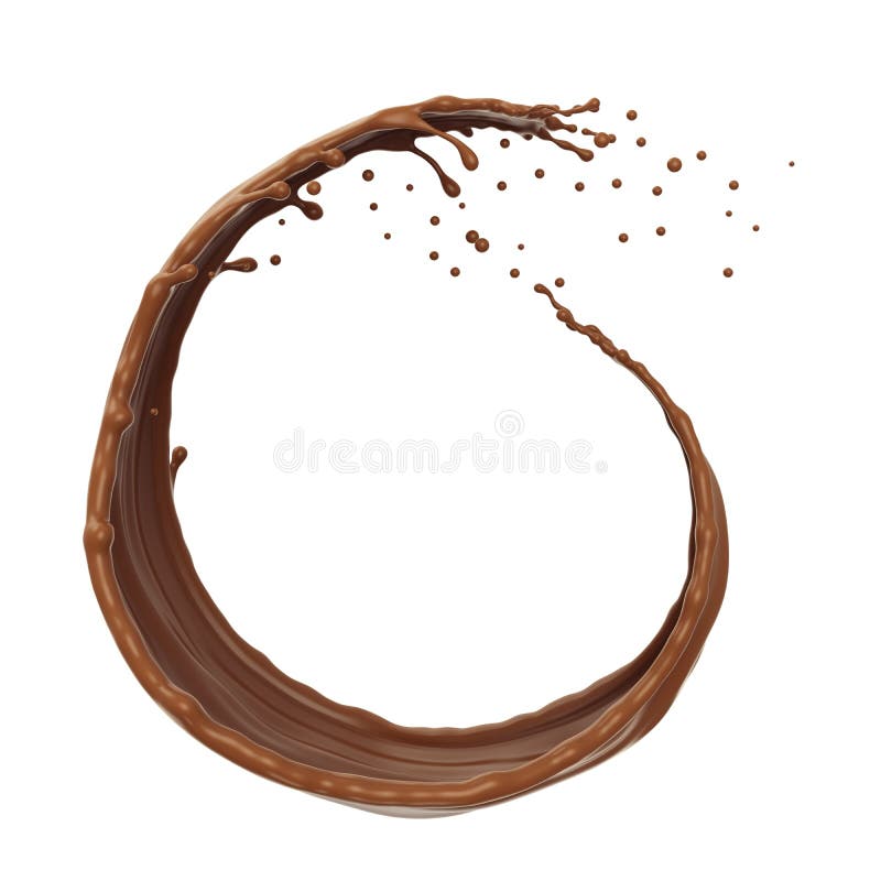 Chocolate Swirl Splash stock illustration. Illustration of frame ...