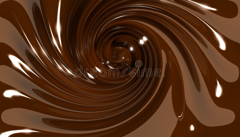 Chocolate swirl twirl stock illustration. Illustration of close - 17404754