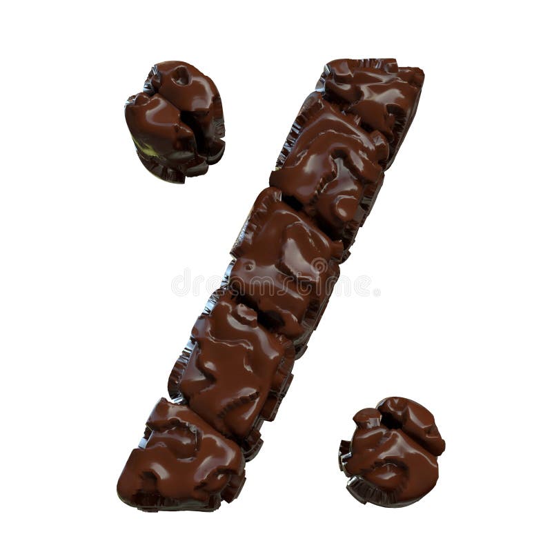 Chocolate Symbols Bottom View Stock Image - Illustration of melting ...