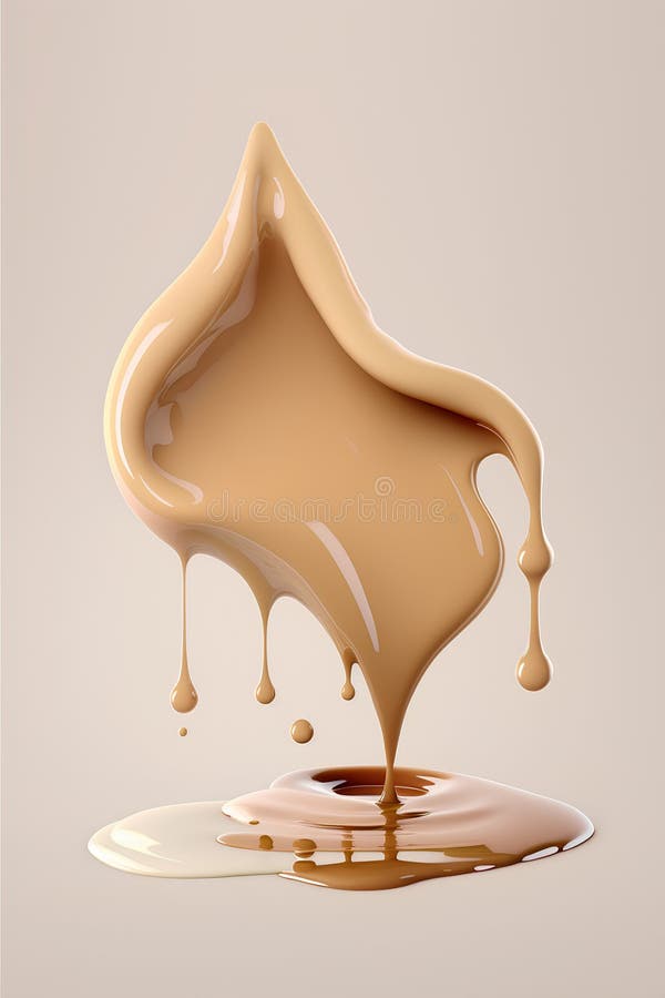 Chocolate Syrup Splash. 3d Rendering, 3d Illustration Stock ...