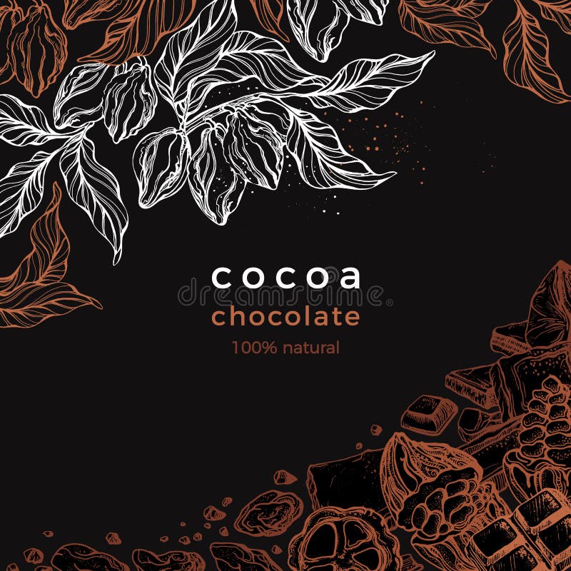 Chocolate Template. Vector Graphic Illustration Stock Vector ...