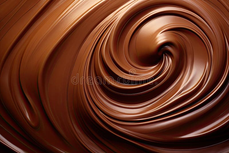 Chocolate Texture Choco Mass Swirl Background Stock Illustration ...