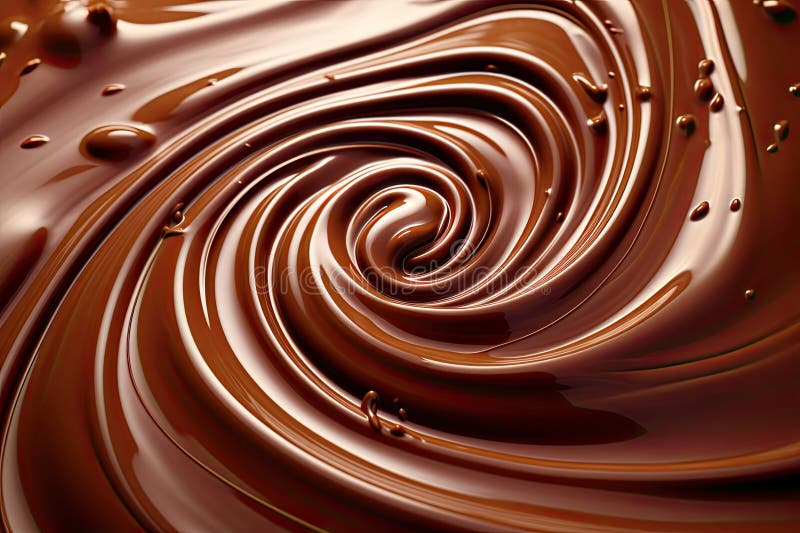 Chocolate Texture Choco Mass Swirl Background Stock Illustration ...