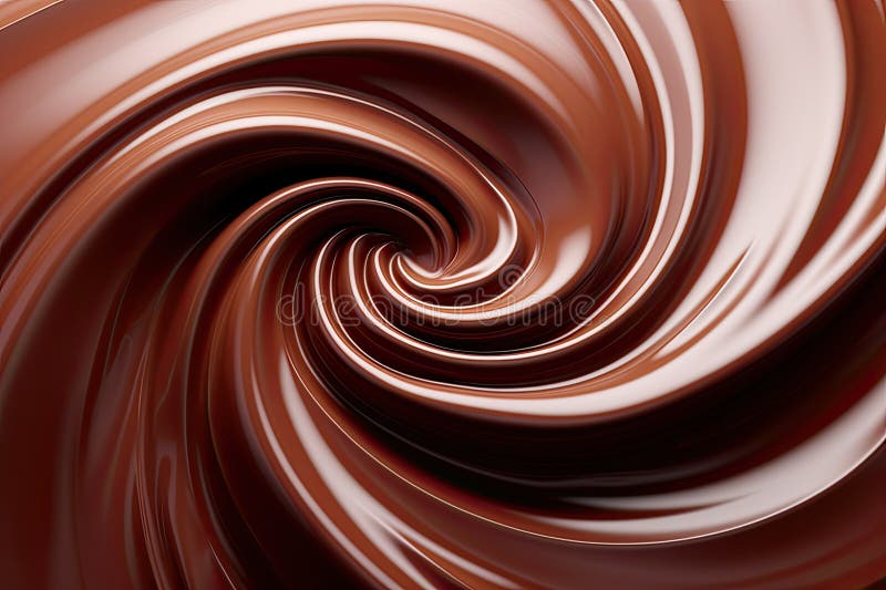 Chocolate Texture Choco Mass Swirl Background Stock Illustration ...