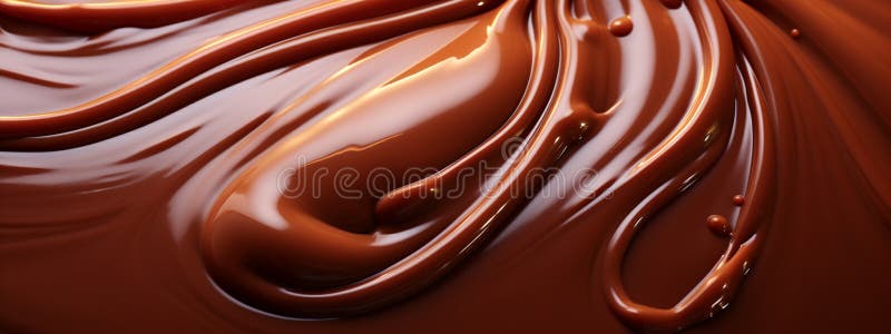 Chocolate Texture. Liquid Chocolate Close-up.Textured Dark Chocolate ...