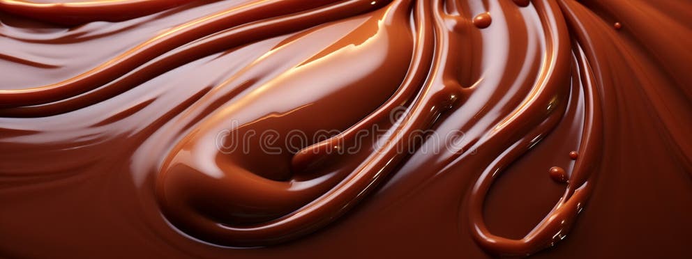 Chocolate Texture. Liquid Chocolate Close-up.Textured Dark Chocolate ...