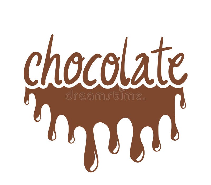 Chocolate Title Illustration Stock Vector - Illustration of alphabet ...
