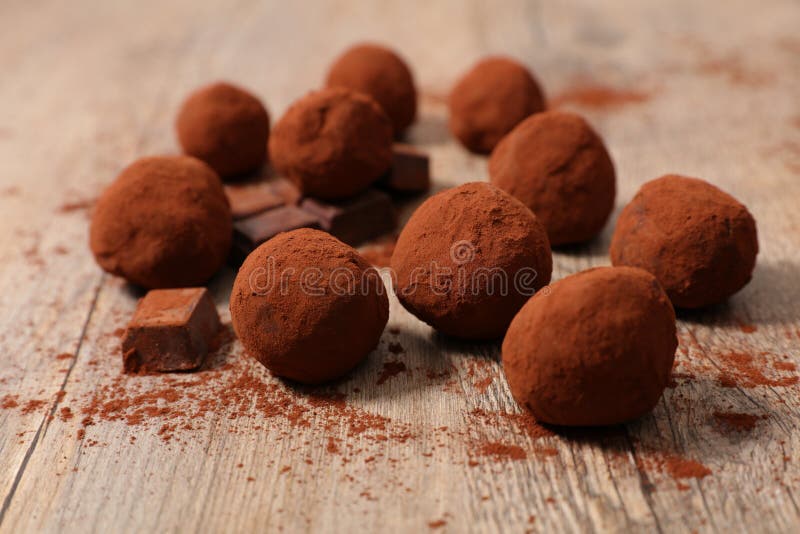 Chocolate truffle ball stock photo. Image of delicious - 123765854