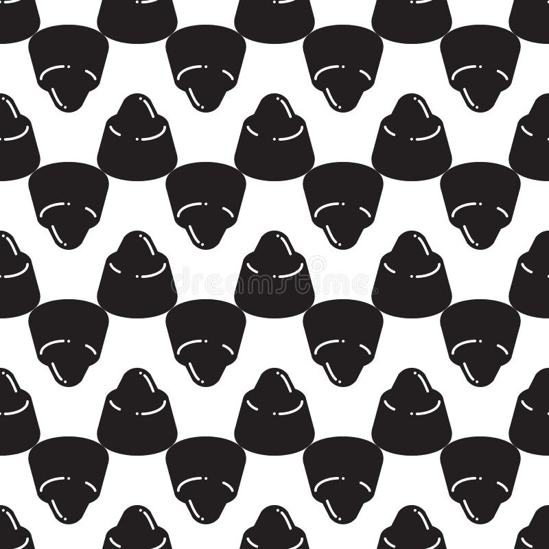 Chocolate Truffle Pattern Seamless Vector Stock Vector - Illustration ...