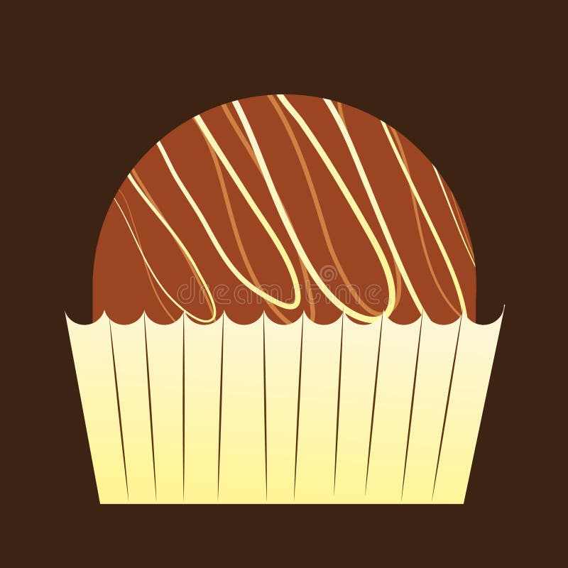 Chocolate Truffle. Vector Illustration Decorative Design Stock Vector ...