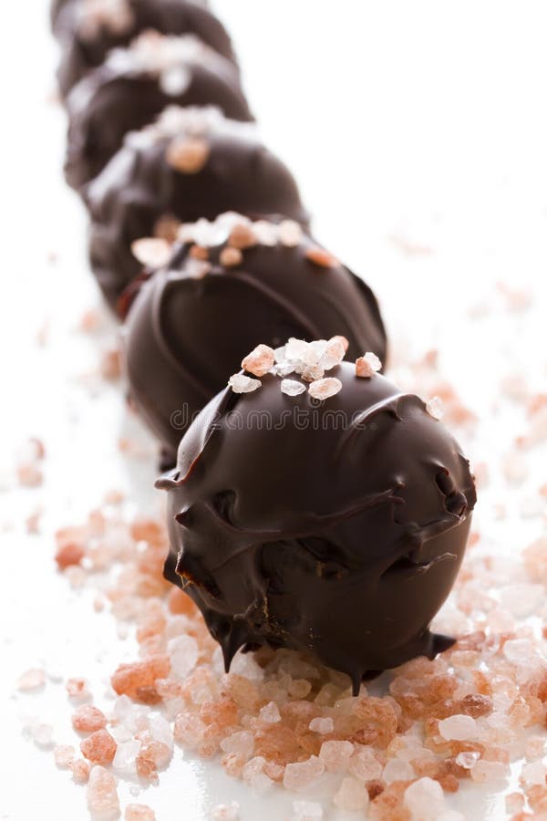 Chocolate truffles stock image. Image of truffles, pink - 29404553