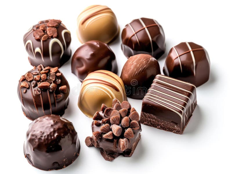 Chocolate Truffles Assortment Stock Photo - Image of praline, assorted ...
