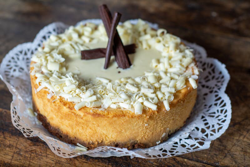 Chocolate and Vanilla Cake and White Chocolate Stock Photo - Image of ...