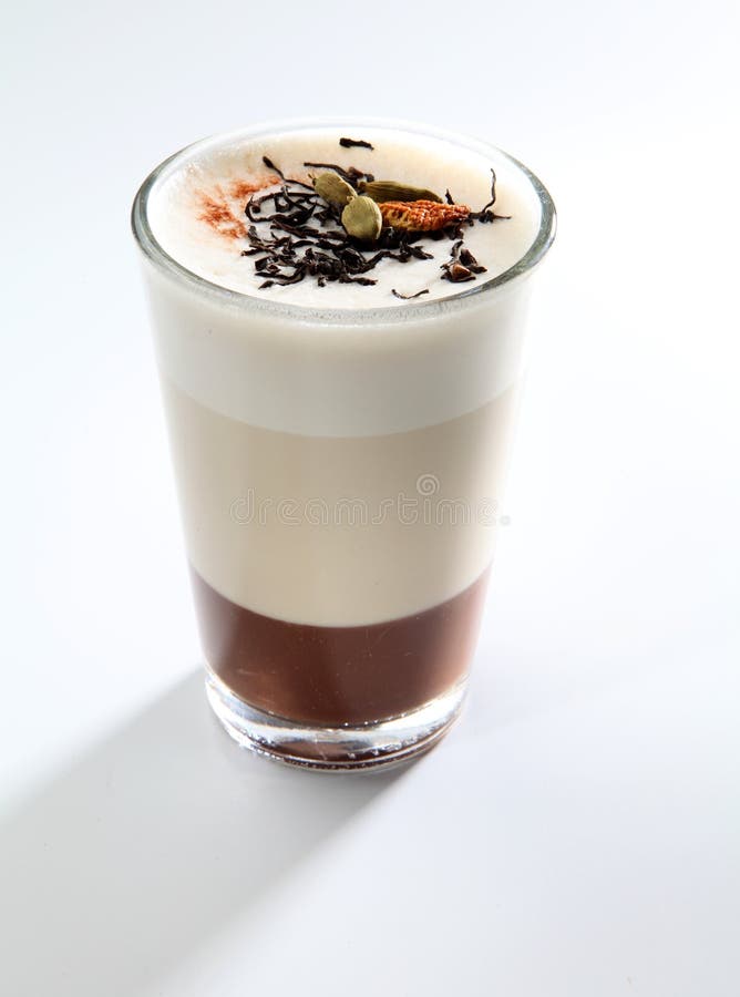 Chocolate Vanilla Cream Cup Stock Image - Image of cappuccino, mocha ...