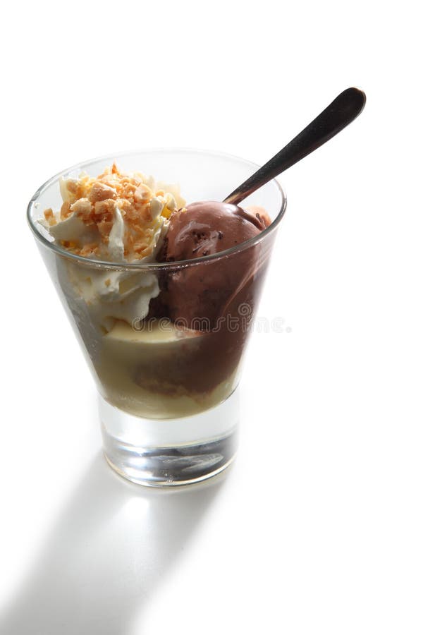 Chocolate Vanilla Ice Cream Stock Image - Image of cream, brown: 46463699