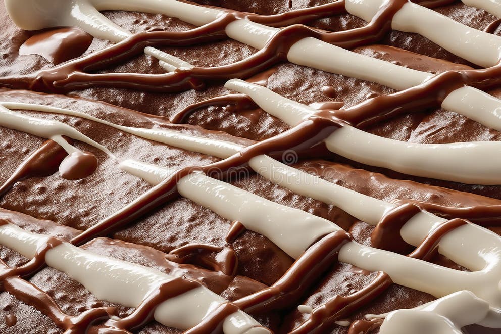 Chocolate and Vanilla Swirl Icing Texture Stock Illustration ...