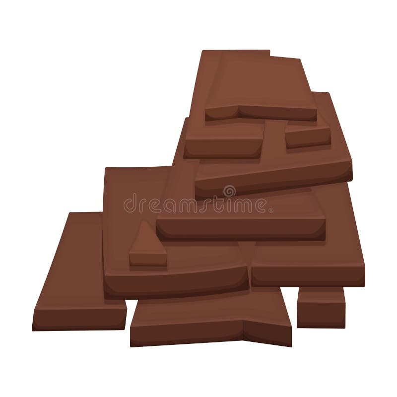 Chocolate Vector Icon.Cartoon Vector Icon Isolated on White Background ...