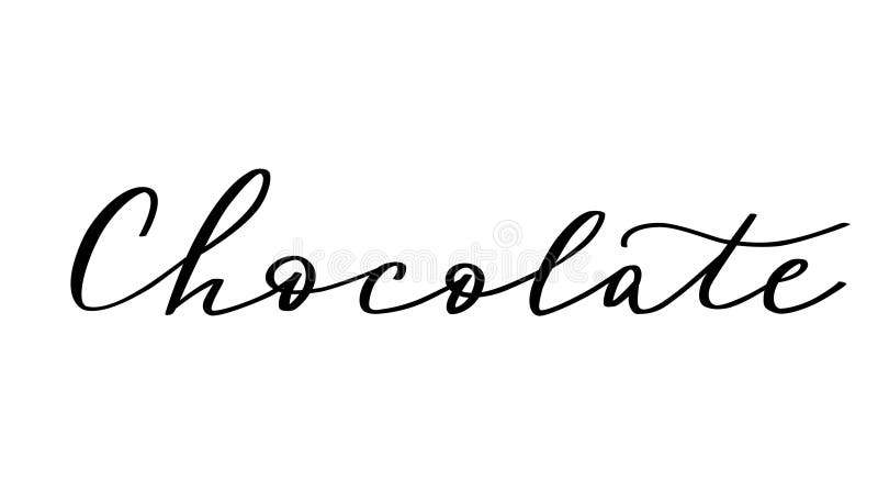 Lettering Chocolate Stock Illustrations – 13,236 Lettering Chocolate ...