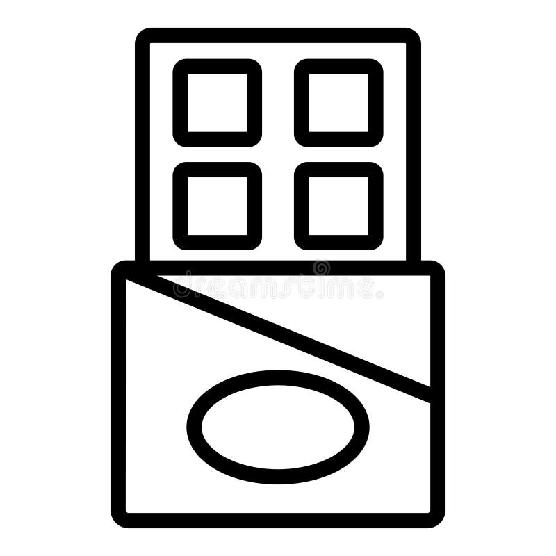 Chocolate Vector Line Icon. Simple Creative Vector Line Icon Stock ...