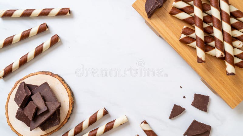 Chocolate wafer stick stock image. Image of refreshment - 159908673