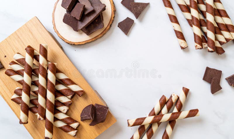 Chocolate wafer stick stock image. Image of chocolate - 160001221