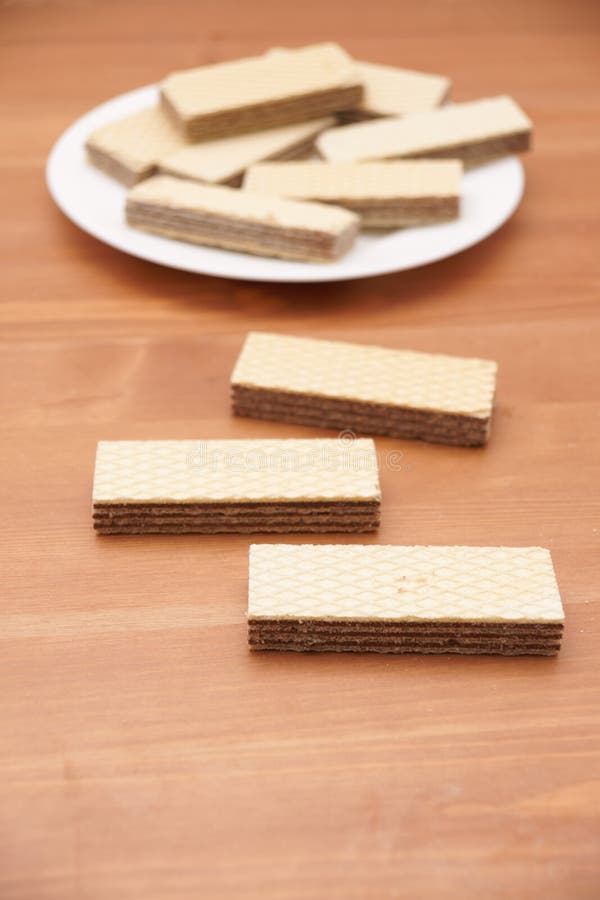Chocolate wafers stock image. Image of filling, biscuit - 28751453
