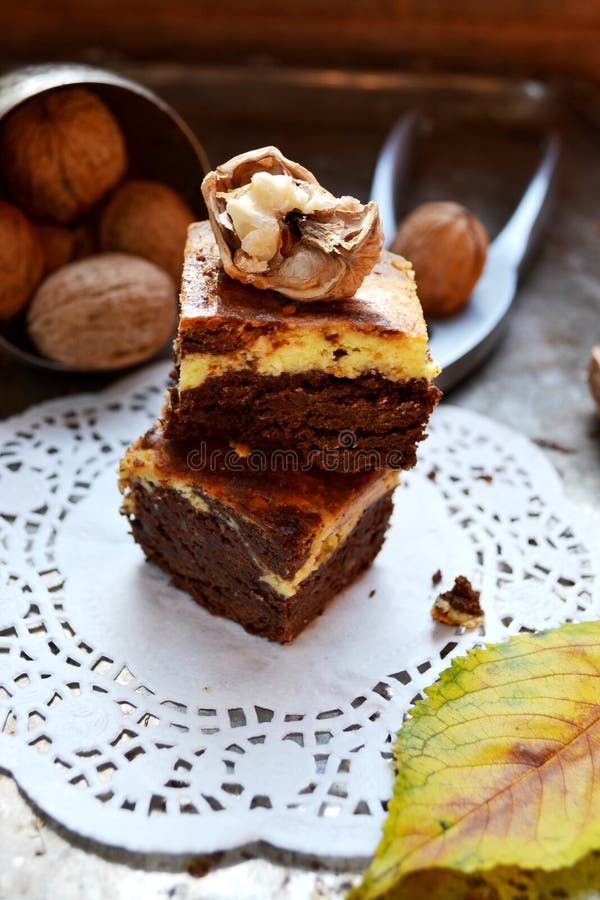 Chocolate and Walhnuts Brawny Stock Photo - Image of food, sweets: 33015036