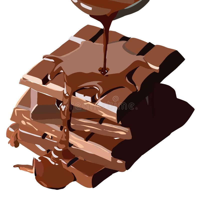 Chocolate Wallpaper Hd Vector Stock Illustration - Illustration of food ...