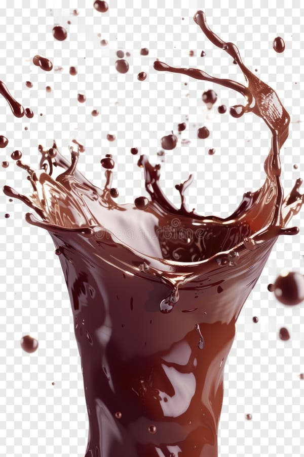 Chocolate and Water Splash stock image. Image of splash - 383868979