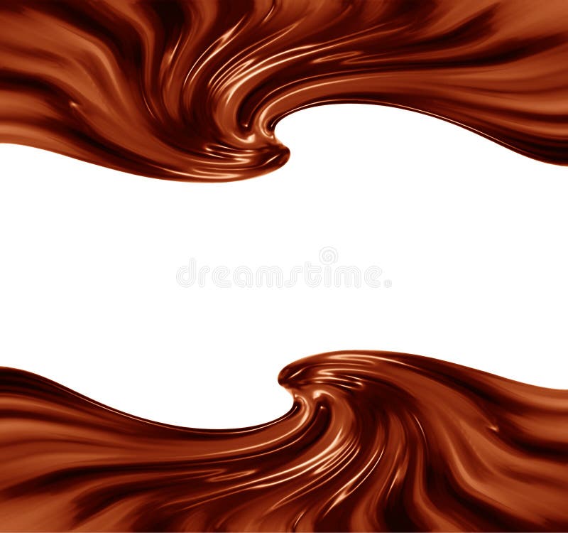 Chocolate Swirl Background. Melted Choco Mass. Gradient Mesh. EPS10. Stock Vector - Illustration ...
