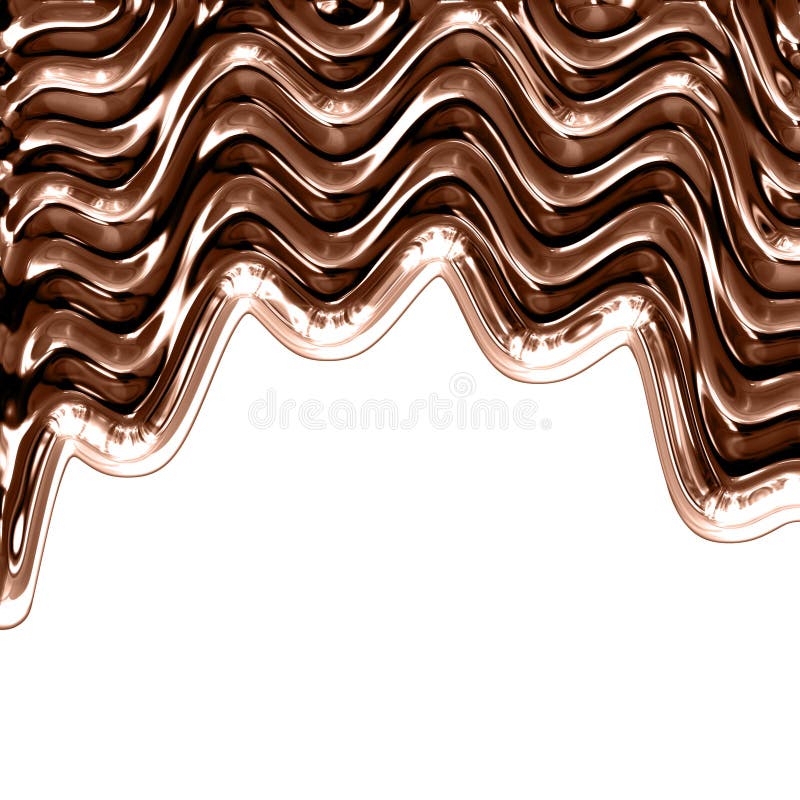 Glossy chocolate waves stock illustration. Illustration of cocoa - 12888994