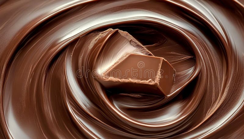 Chocolate. Chocolate Waves in Abstract Background. Chocolate Design ...