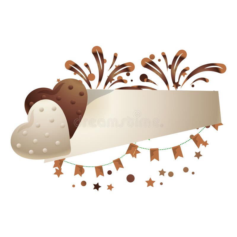 Chocolate World Day Vector Cartoon Frame Stock Illustration ...
