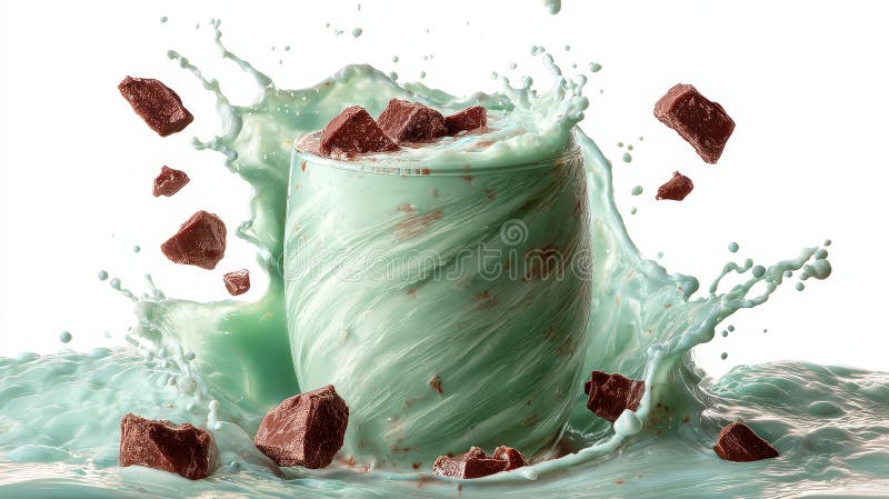 Chocolatecovered Cup Submerged in Water, a Study in Contrast and Visual ...
