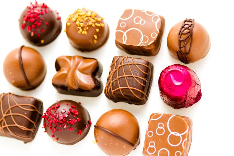 Chocolates stock image. Image of sugary, gourmet, white - 33928557