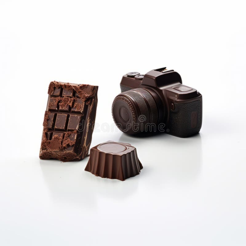 Photorealistic Camera and Chocolate: Candid Shots with Sculpted ...