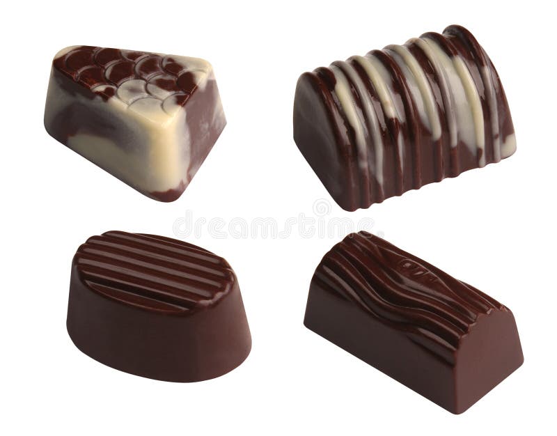Chocolates. Isolated stock image. Image of dark, confectionery - 12051983