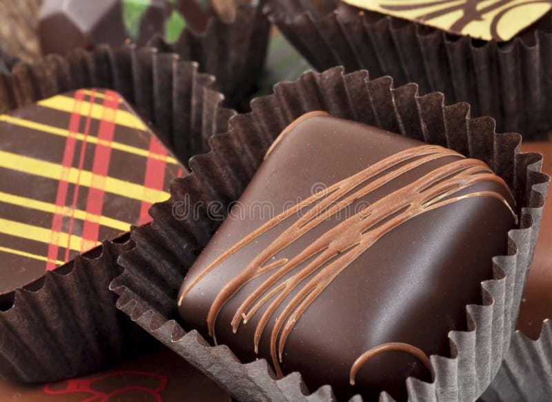 Chocolates stock photo. Image of diet, macro, candy, decoration - 30605880