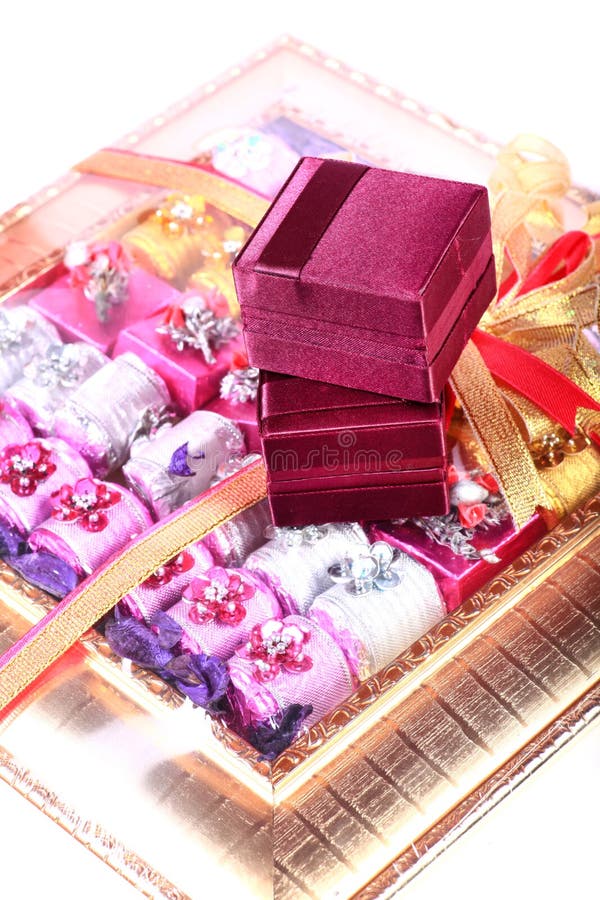 Chocolates and ring boxes stock photo. Image of gift - 54113578
