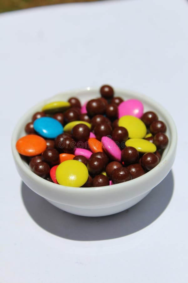 Chocolates and Sweets in Different Flavors and Colors Stock Photo ...